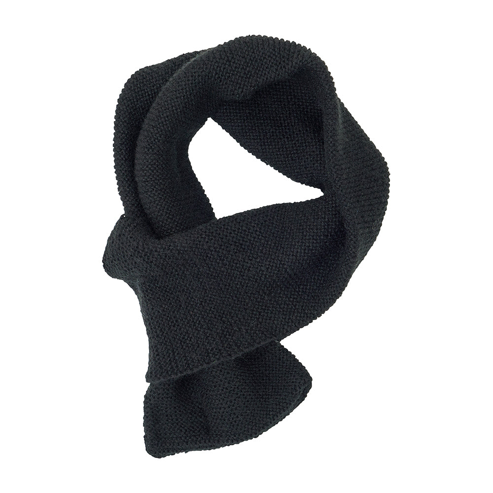 Scarf- Slip Through Knit - Black – Annabel Trends
