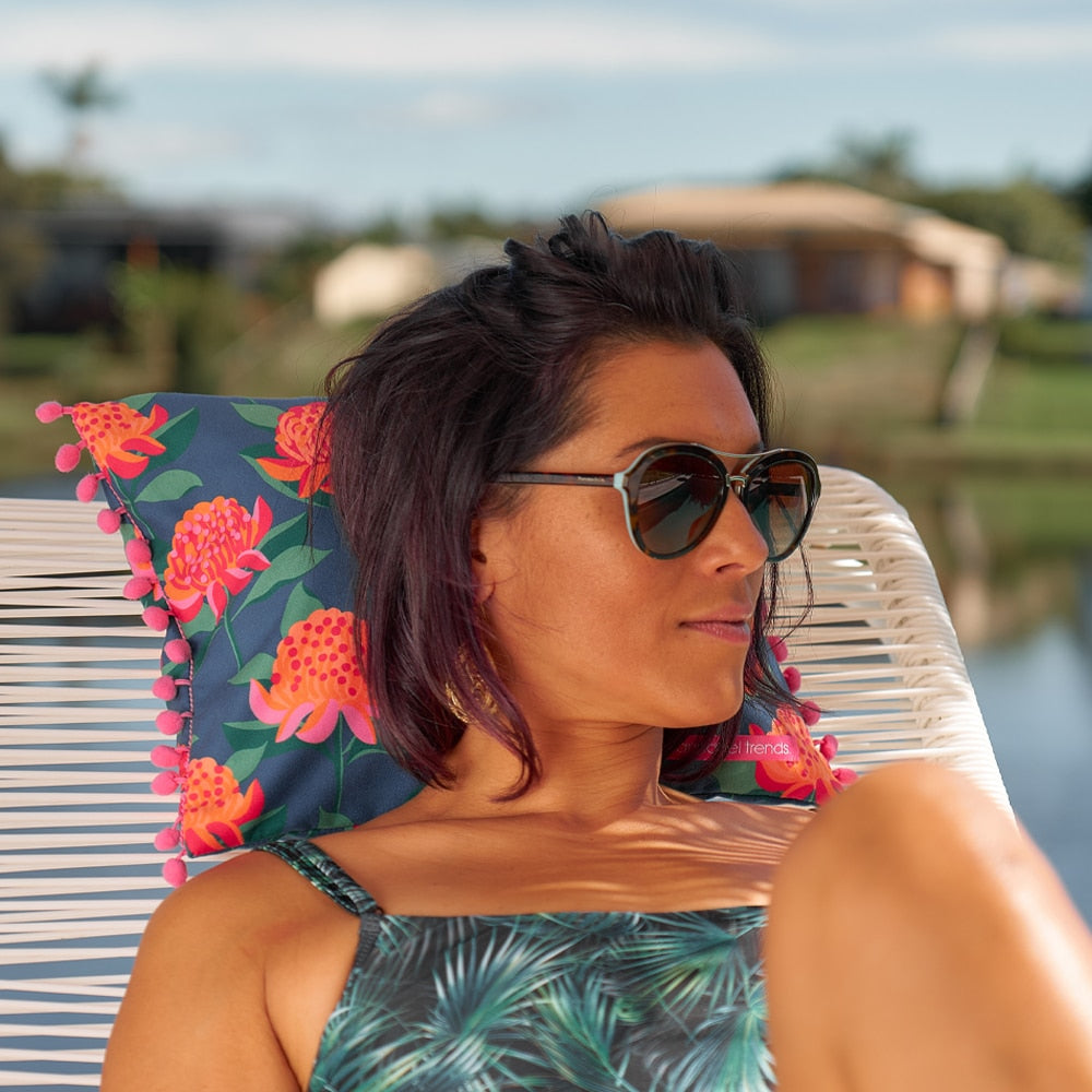 Inflatable Beach Pillow - Retro Tile – Annabel Trends